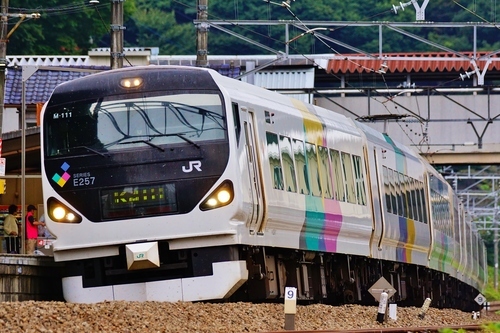 E257系 》長モト 》M-111 編成 》 両: ( Crystal ( Clear ( Central^^)))